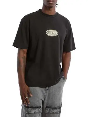 GUESS ORIGINALS Striker Oversize Graphic T-shirt - Black