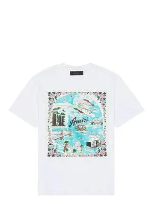 Amiri California Hawaiian Tee - White