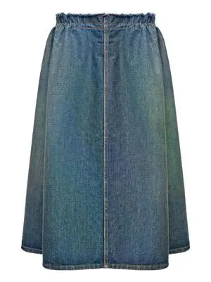 MAISON MARGIELA High-waisted Denim Skirt - Blue