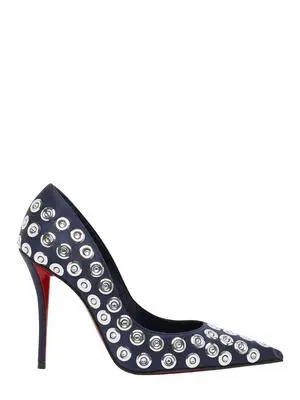 CHRISTIAN LOUBOUTIN 100mm Miss Z Silk Pumps - Zaffiro