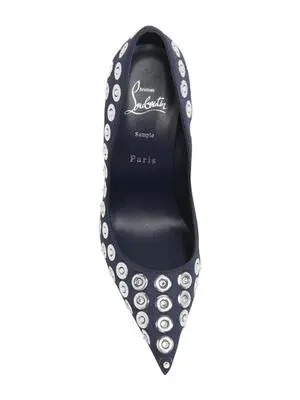 CHRISTIAN LOUBOUTIN 100mm Miss Z Silk Pumps - Zaffiro