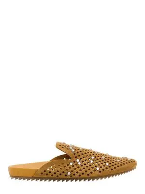 PEDRO GARCIA Braidy Crystal-embellished Clogs - Alpaca Castoro