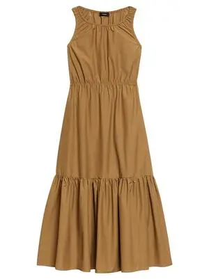 Theory Tiered Sleeveless Dress - Bronze