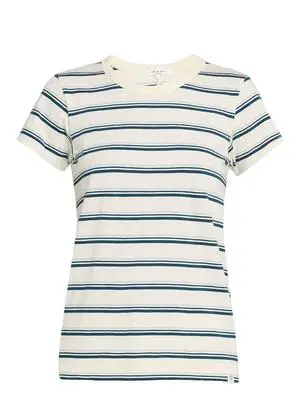 Rag & Bone The Striped Baby Tee - Ivblm