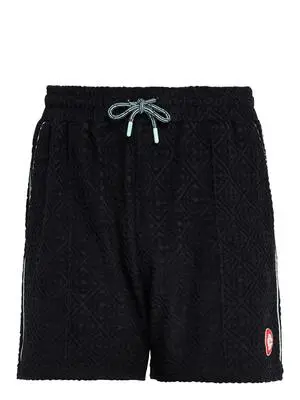 Casablanca Monogram Towelling Shorts - Black