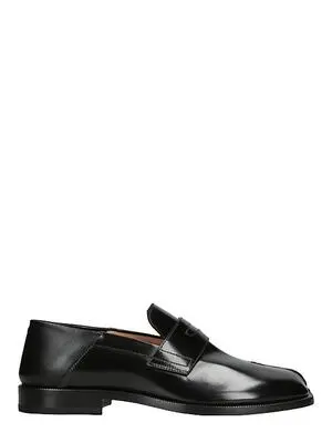 MAISON MARGIELA Tabi City Babouche Leather Loafers - Black