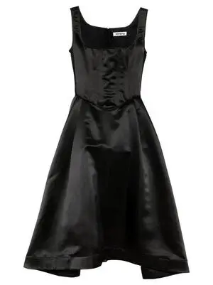 Vivetta Bustier Midi Dress - Black