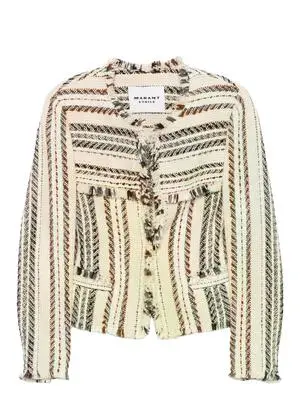 MARANT ETOILE Izontal Striped Jacket - Neutrals