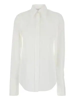 Sportmax Tailored Long-sleeved Shirt - White
