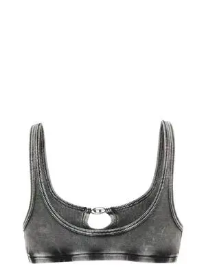 DIESEL® Ufsb Ribbed Bralette - Black