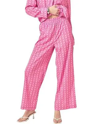 English Factory Printed Long Pants - Pink
