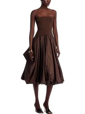 Simkhai Izzy Sleeveless Midi Dress - Cocoa