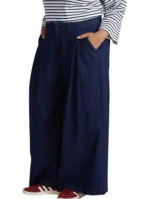 Universal Standard Denim Wide Leg Pants - Black