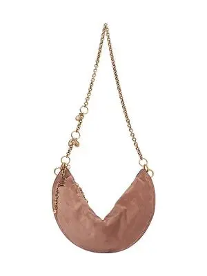 Chloé Icons Suede Halfmoon Bag - Woodrose