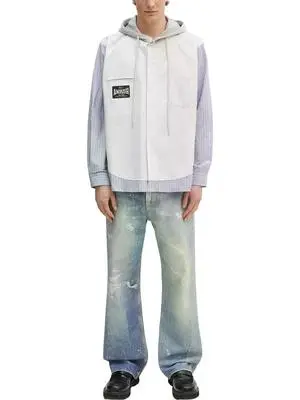 AMBUSH Paneled Hoodie Grey