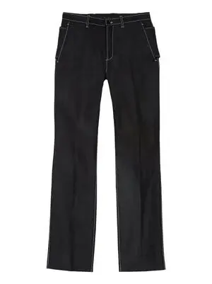 Burberry Cotton Trousers - Black