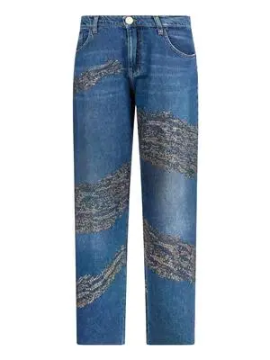 Liu Jo Rhinestone-embellished Jeans - Blue