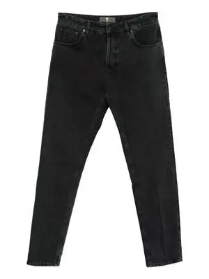 PT TORINO Cotton Five-pocket Jeans - Black