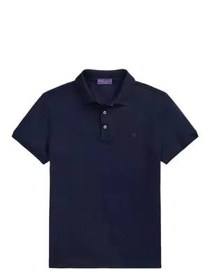 Ralph Lauren Purple Label Cotton Polo Shirt - Blue