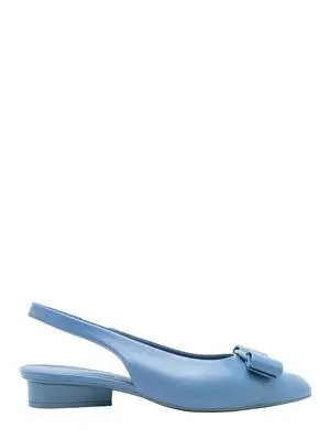 FERRAGAMO 25mm Vara Bow Slingback Pumps - Blue