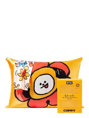 KITSCH Bt21 X 's Standard Chimmy Satin Pillowcase - One-color
