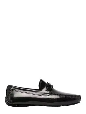 FERRAGAMO Paris Leather Loafers - Brown
