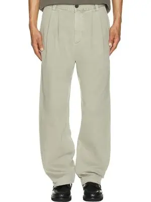 AGOLDE AGOLDE Slater Pleated Twill Trousers Wicker