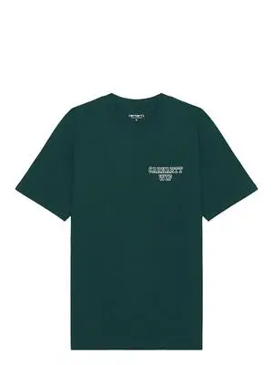 Carhartt Work In Progress Alumni T-shirt In Dark Green - Dark Fir