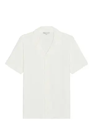 Onia Cotton Textured Camp Shirt - White