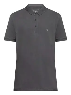 ALLSAINTS Reform Embroidered Polo Shirt - Grey