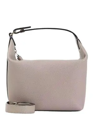 VALEXTRA Mini Top Handle Leather Bag - Neutrals