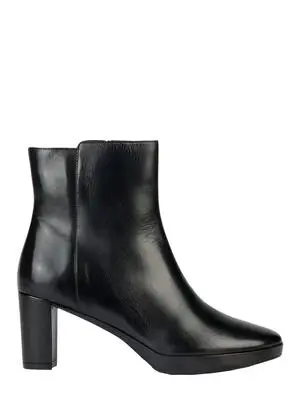 Geox 60mm Zip-detail Block-heel Boots - Black