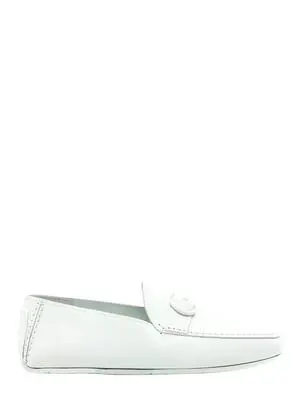 FERRAGAMO Gancini Calf Leather Slippers - Neutrals
