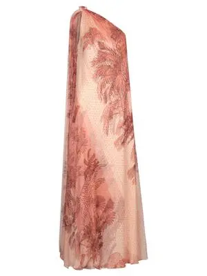 Johanna Ortiz Elegant Freedom Metallic-silk Maxi Dress - Pink