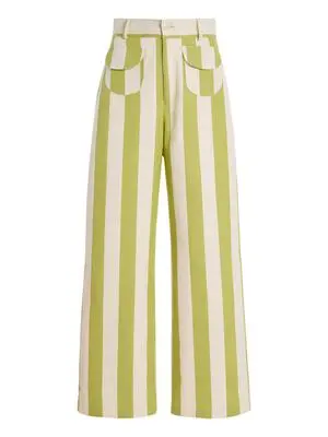 La Veste Parasol Cotton Trousers Green