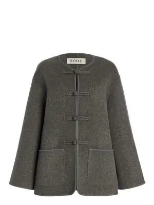 RÓHE Mandarin Closure Jacket Grey