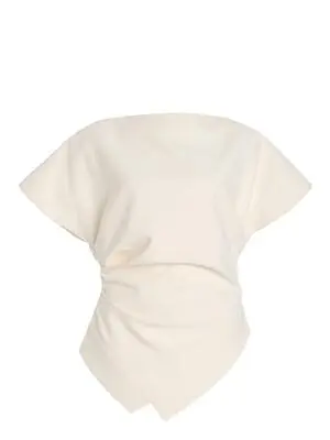 RÓHE Draped Lapel Top