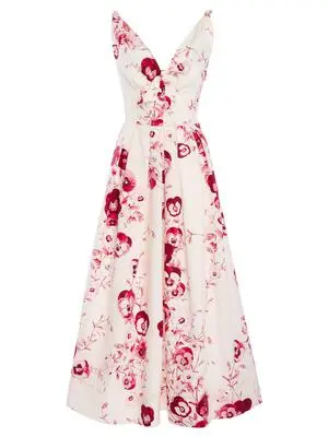 Giambattista Valli Floral Poplin Dress - Multi