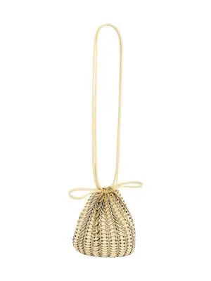 Rabanne Leather Chainmail Evening Pouch Gold