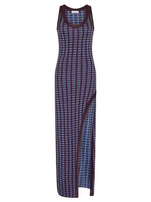 Rabanne Jacquard Knit Maxi Dress Multi