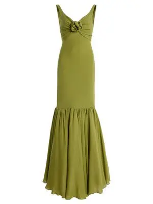 Giambattista Valli Sable Mermaid Maxi Dress - Green