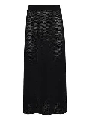 Victoria Beckham Midi Skirt - Black