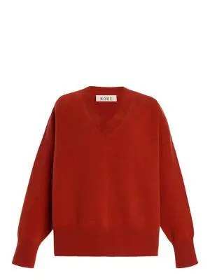 RÓHE Knit Wool Sweater - Orange