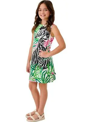 Lilly Pulitzer® Little Lilly Classic Shift Dress - Coconut Prancing In The Moonlight Engineered Lit
