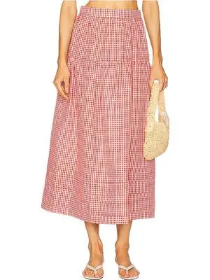 ELODIE THE LABEL Jamie Skirt - Red