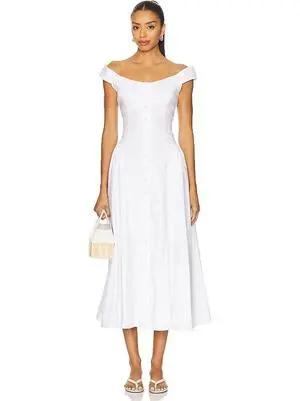 Lpa Mira Midi Dress - White