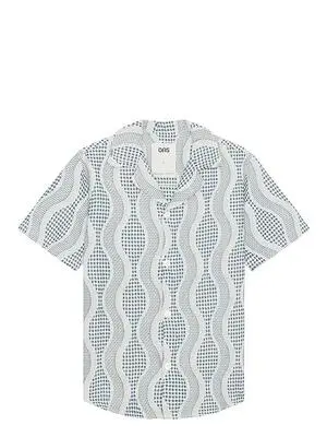 Oas Como Cuba Waffle Shirt - Blue