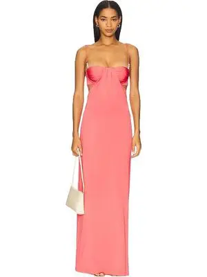 LOVERS AND FRIENDS Samantha Gown - Coral Pink