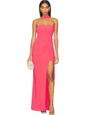 LOVERS AND FRIENDS Alexis Gown - Watermelon Pink