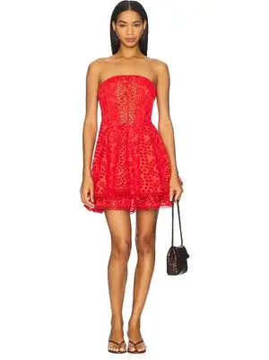 Astr The Label Deasia Mini Dress - Red